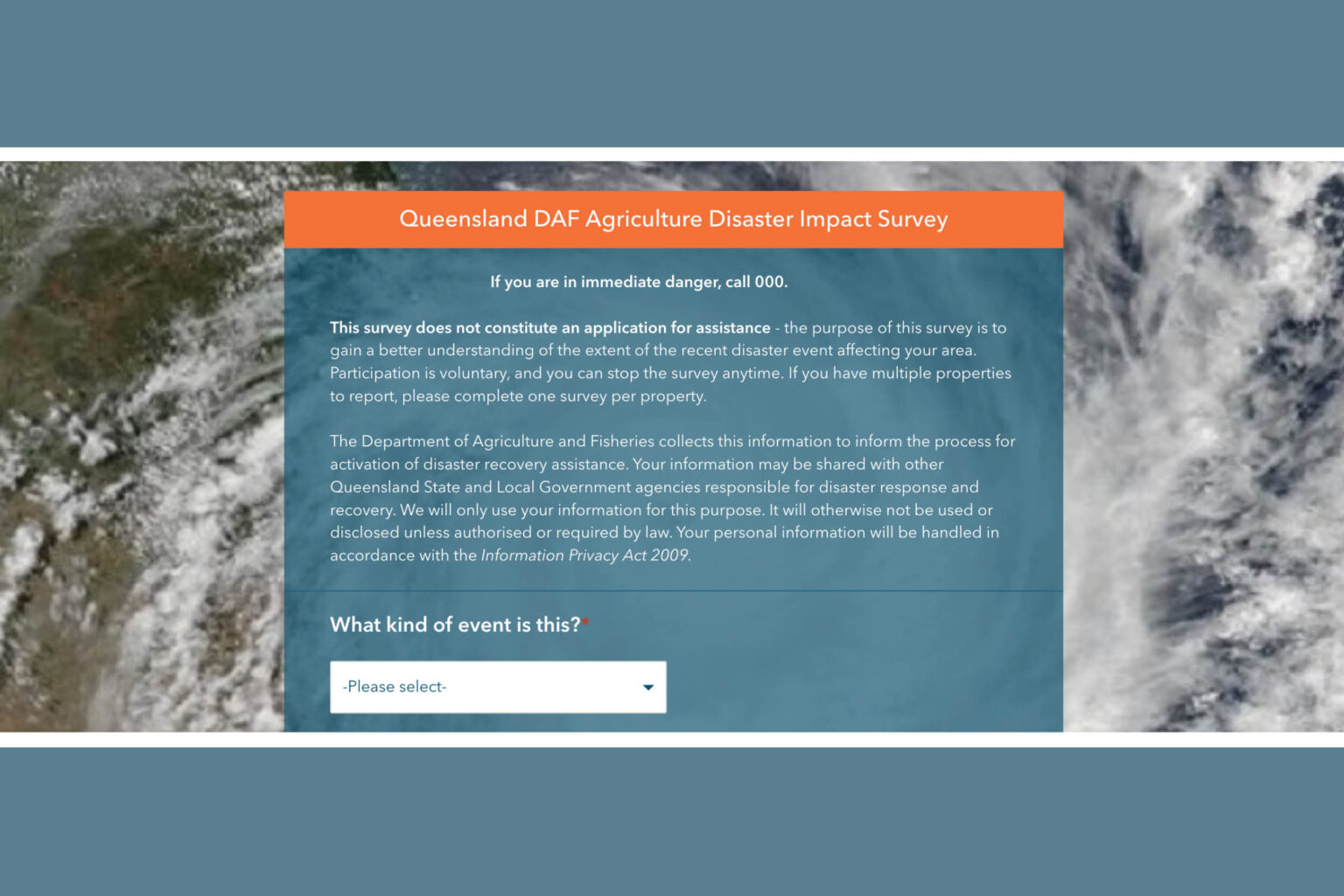 DAF Disaster Impact Survey