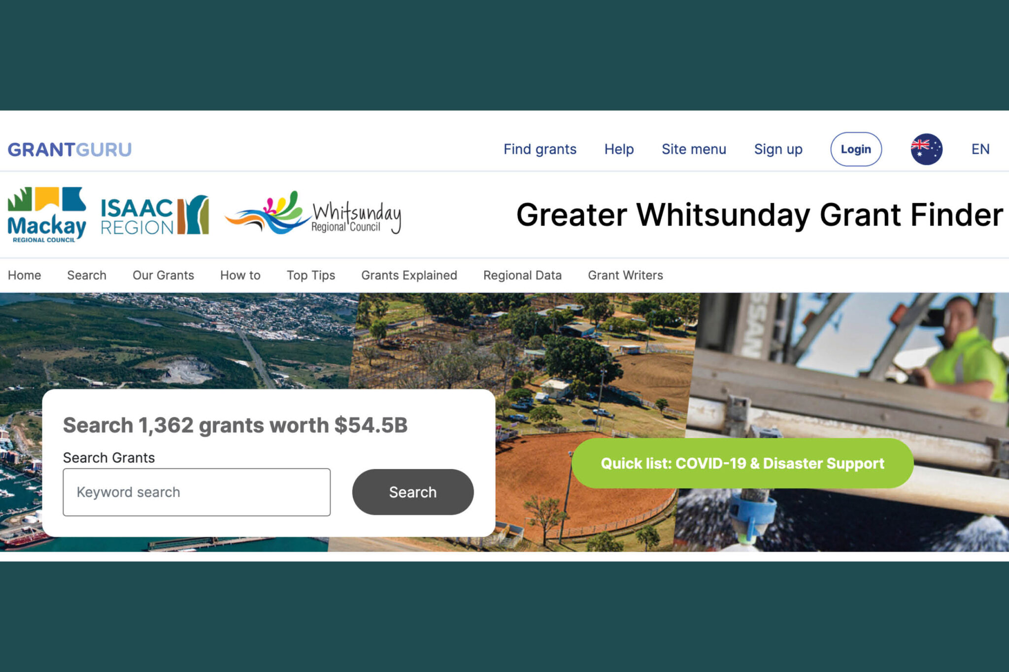 Greater Whitsunday Grant Finder